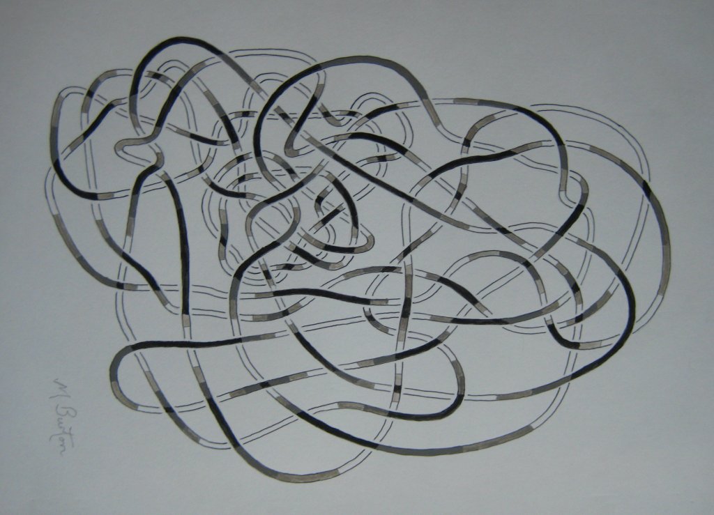 Continuous Line Artist view of Haken’s Gordian Knot. | Mick Burton